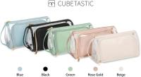 China Clear PVC Toiletry Bag Travel Makeup Pouch with Handle 0.01kg Custom Size for sale