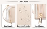 China Clear PVC Toiletry Bag Travel Makeup Pouch with Handle 0.01kg Custom Size for sale