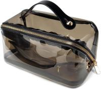 China Shockproof Clear PVC Cosmetic Bag Organizer with Zipper 9.44x4.72x4.72 Inch for sale