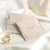 China Peach Velvet Jewelry Storage Bag Soft Exquisite Workmanship 20x15cm Coin Logo Custom for sale