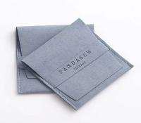 China Peach Velvet Jewelry Storage Bag Soft Exquisite Workmanship 20x15cm Coin Logo Custom for sale