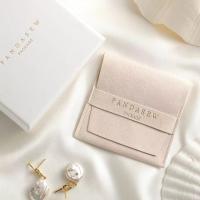 China Peach Velvet Jewelry Storage Bag Soft Exquisite Workmanship 20x15cm Coin Logo Custom for sale