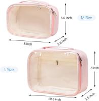 China Multi Functional Waterproof Toiletry Bag Makeup Organizer With Zipper Handle for sale