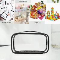 China Small Transparent PVC Travel Cosmetic Bag 9x5.1x2.8 Inch Shockproof Zipper Organizer for sale