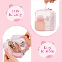 China Smooth Soft Silicone Makeup Bags Lightweight Waterproof for sale