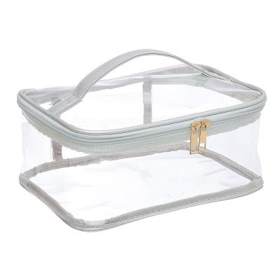 China Transparent PVC Toiletry Bag Large Capacity 20L Waterproof Durable Soft Lightweight for sale