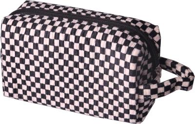 China Polyester Toiletry Cosmetic Bag Organizer with Handle 19x11x8 cm Travel Storage Pouch for sale