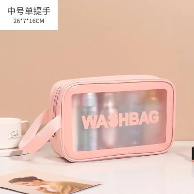China Lager Capacity Waterproof Cosmetic Bag Toiletry Bag With Handle for sale
