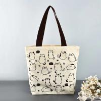 China Customization Cotton Cloth Bag Fashion Canvas Bag With Handles for sale