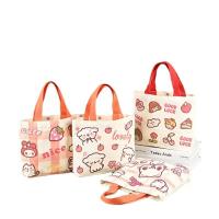 China Cotton Canvas Eco Shopping Bag Reusable Travel Tote with Custom Logo 40x35cm for sale