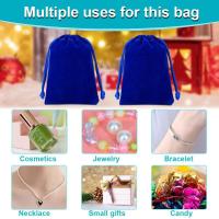 China Waterproof Velvet Drawstring Bags 7x9cm Jewelry Pouches for Wedding Gifts for sale