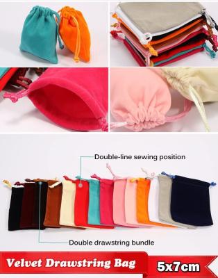 China Shockproof protective &Storgae Reusable durable soft lightweight velvet jewelry bag for sale