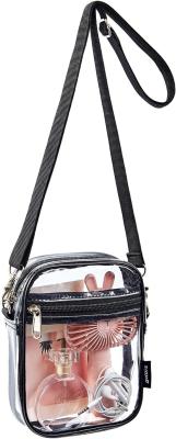 China PVC Clear Crossbody Bag 7.7x5.9x1.8 Inch Waterproof Stadium Approved Tote for sale