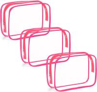 China Pink Durable Soft Toiletry Bags Waterproof for Shockproof Protective & Storage for sale