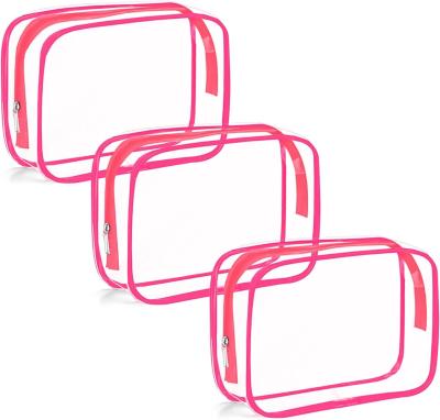 China Pink Durable Soft Toiletry Bags Waterproof for Shockproof Protective & Storage for sale
