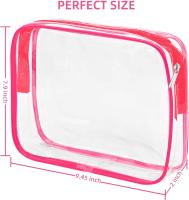 China Pink Durable Soft Toiletry Bags Waterproof for Shockproof Protective & Storage for sale