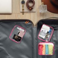 China Pink Durable Soft Toiletry Bags Waterproof for Shockproof Protective & Storage for sale