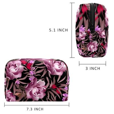 China Waterproof Lightweight Oxford Fabric Cosmetic Toiletry Bag 7.3x5.1x3 Inches Custom Size for sale