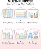 China Waterproof Durable Soft Large Cosmetic Toiletry Bag with Handle for sale