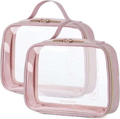 China Waterproof Durable Soft Large Cosmetic Toiletry Bag with Handle for sale