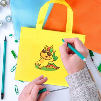 China Non Woven Small Goodie Tote Gift Bags with Handles 20 Pcs 9.84x8.27 Inches for Kids Birthday Baby Shower for sale