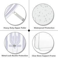 China Ecofriendly Waterproof Clear Toiletry Bag PVC 0.01kg Custom Size with Zipper for sale