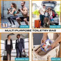 China Large Capacity Waterproof PVC Clear Toiletry Bag with Zipper Custom Size for sale