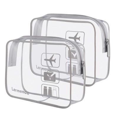 China Lager Capacity Soft Waterproof Toiletry Bag Durable Grey Large for sale