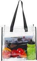 China PVC Transparent Tote Bag 12x12x6 Inches Waterproof Stadium Approved Clear Bag for sale