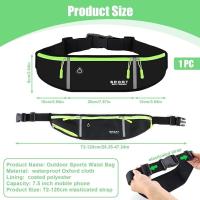 China Neoprene Waterproof Running Waist Bag 36x10cm Phone Waist Belt Pack for Fitness Sports for sale