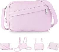China Water Resistant Crossbody Bag for Women Multi Position Fanny Pack Mini Belt Bag 8x2x6 Inch for sale
