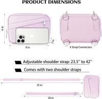 China Water Resistant Crossbody Bag for Women Multi Position Fanny Pack Mini Belt Bag 8x2x6 Inch for sale