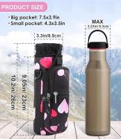 China Custom Neoprene Water Bottle Sleeve with Adjustable Strap for Travel Hiking for sale