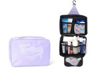 China Canvas Hanging Toiletry Bag Transfer Print For Portable Packaging ODM for sale