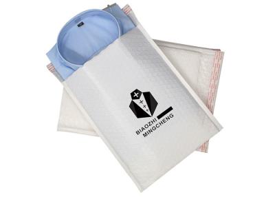 China Waterproof White Clothing Packaging Bags Custom Print for Shipping 10000 PCS MOQ for sale