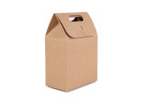 China Custom Brown Kraft Paper Gift Bags with Handles 2000 pcs MOQ Folding Eco Friendly for sale