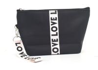 China Customizable Zippered Cosmetic Bag Makeup Organizer Travel Bag with Hand Strap 500 pcs MOQ for sale