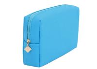China Simple Design Small Black Cosmetic Bag PU Makeup Travel Bag 500 Pcs MOQ for sale