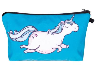 China Custom Unicorn Cosmetic Bag Organizer 18x13.5cm Travel Toiletry Bag OEM for sale
