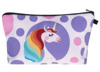 China Custom Portable Small Makeup Bag 500pcs MOQ Polyester Waterproof Cosmetic Pouch for sale