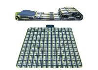 China Polyester Waterproof Picnic Mat with PEVA Backing 150x200cm Foldable Beach Blanket for sale