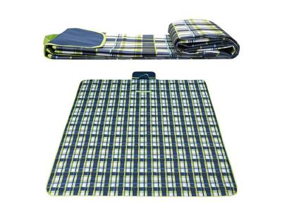 China Polyester Waterproof Picnic Mat with PEVA Backing 150x200cm Foldable Beach Blanket for sale