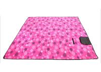 China 130x150cm Fleece Luxury Waterproof Picnic Blanket with PEVA Backing Outdoor Portable for sale
