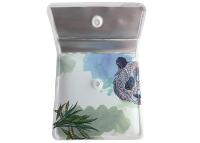 China Custom EVA Travel Pocket Ashtray 8x8cm Portable Foldable Ashtray for Outdoor Use for sale