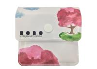 China Custom EVA Travel Pocket Ashtray 8x8cm Portable Foldable Ashtray for Outdoor Use for sale