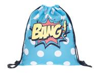 China Folding 39*30cm Girls Drawstring Book Bag Printed For School for sale
