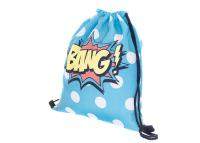 China Folding 39*30cm Girls Drawstring Book Bag Printed For School for sale