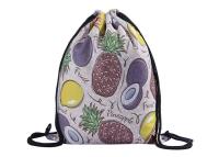 China Custom Large Drawstring Bag Backpack Offset Print 2000 Pcs MOQ Polyester for sale