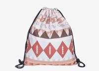 China Sports Cloth Drawstring Bag Backpack Silk Screen Printed for sale