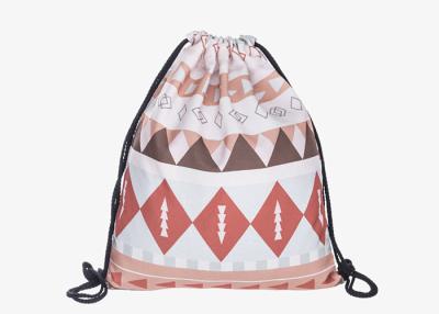 China Sports Cloth Drawstring Bag Backpack Silk Screen Printed for sale
